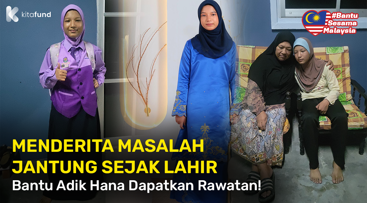RM35,000 DIPERLUKAN UNTUK KOS PEMBEDAHAN JANTUNG ADIK HANA!